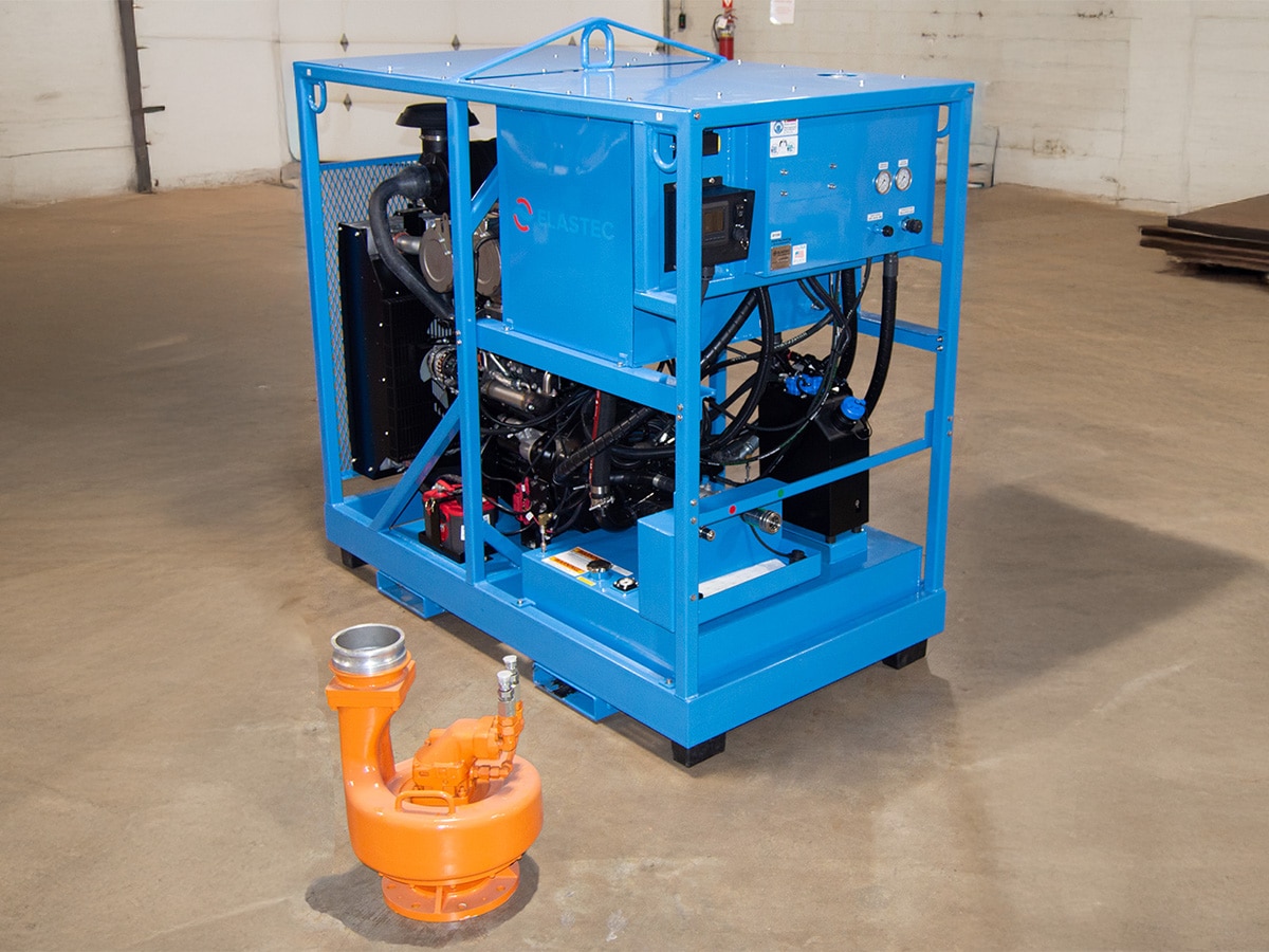 وحدة الطاقة D100 مع مضخة الإنقاذ | Elastec