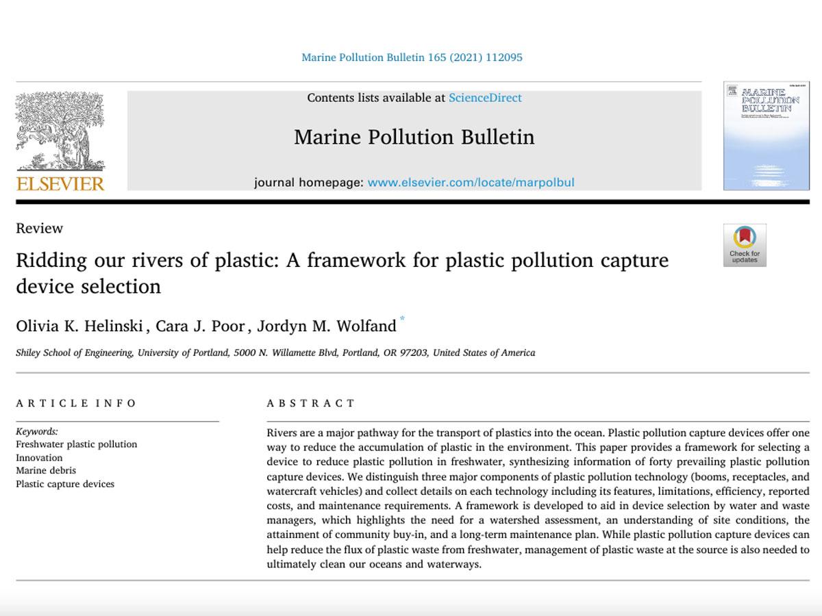 Elastec Equipment Featured In Plastic Pollution Control Study